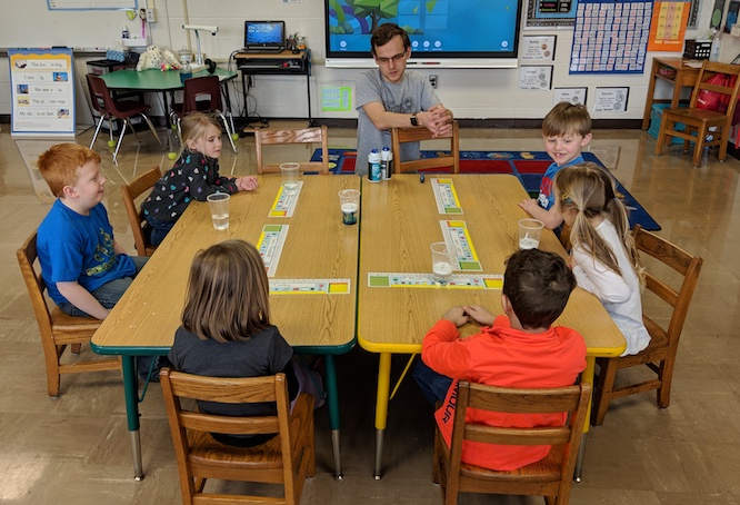 Patrick Troyer visits Divine Mercy School | West Bend News