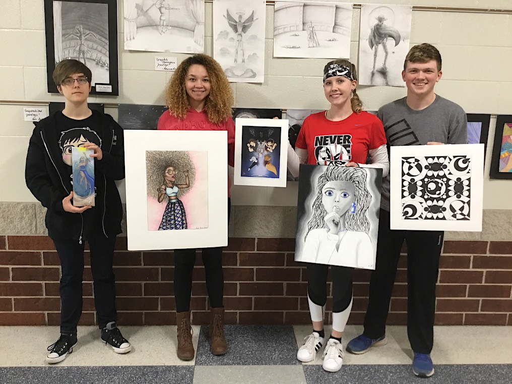 Fulk wins Honorable mention winner in Art competition | West Bend News