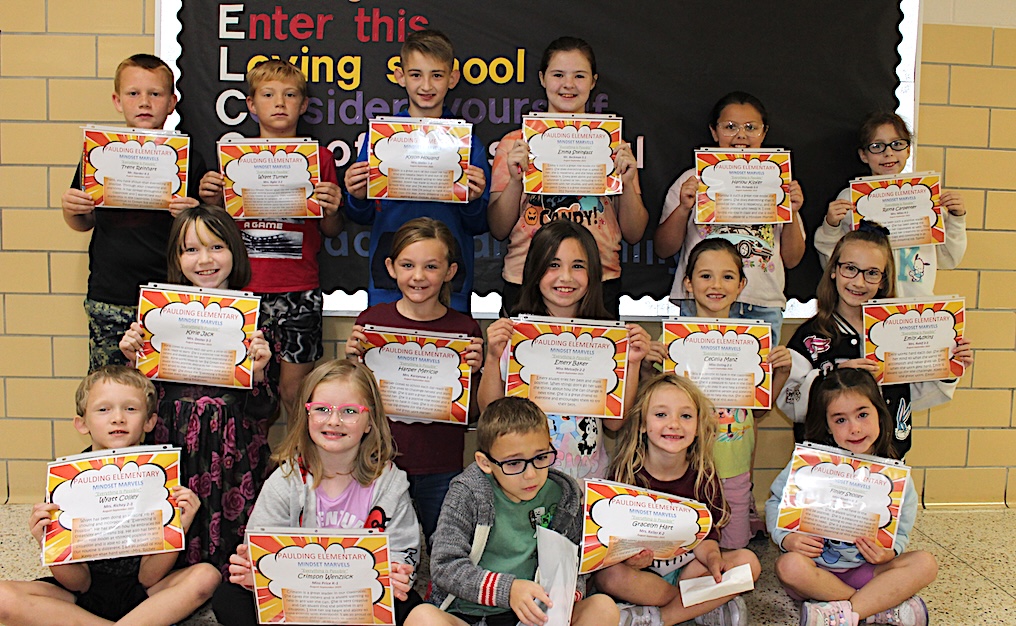 Paulding Elementary Recognizes August/September Mindset Marvels | West ...